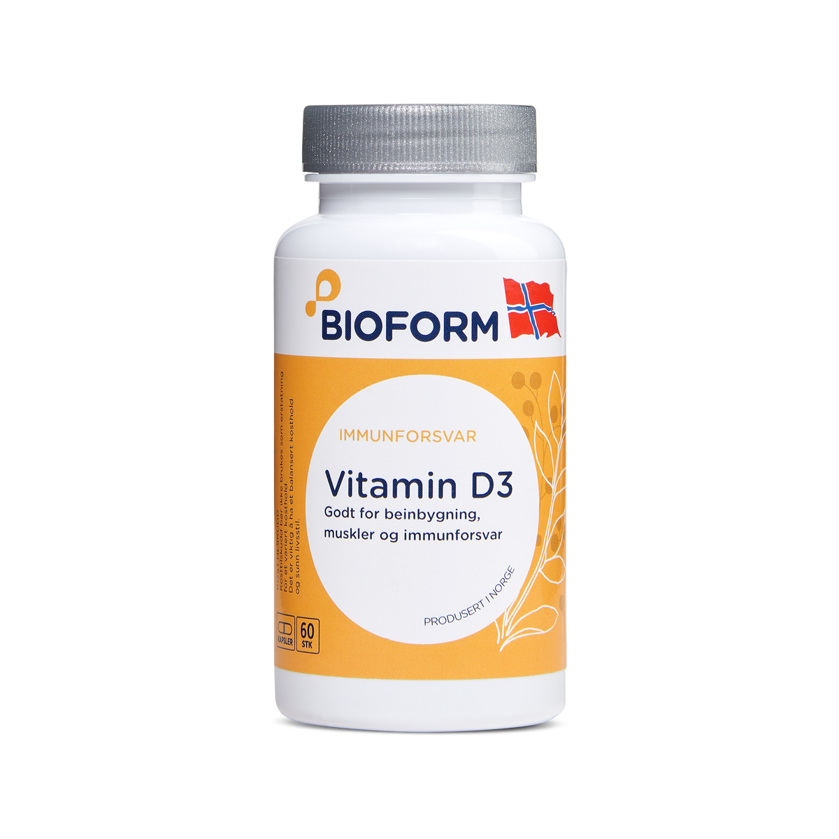 BIOFORM Vitamin D3 – 60 kapsler | Easychoice